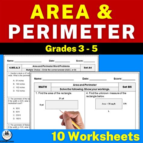 Area And Perimeter Practice Worksheets Expertuition Worksheets Library