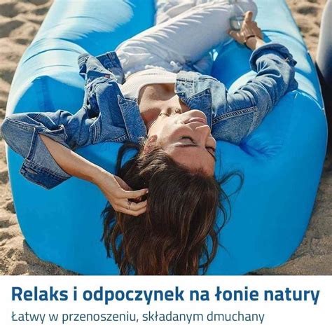 Nadmuchiwana Lazy Bag Dwuwarstwowa Niebieska Tanieprezenty Pl
