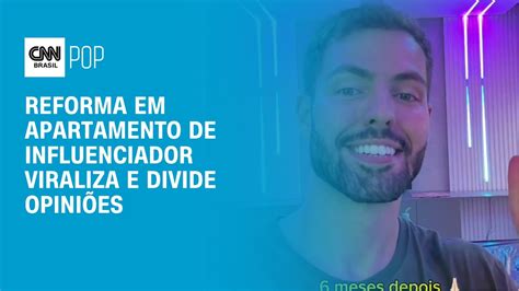 Reforma em apartamento de influenciador viraliza e divide opiniões