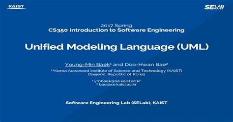 unified modeling language uml se lab kaistse kaist ac kr uploads 2017 08 to uml