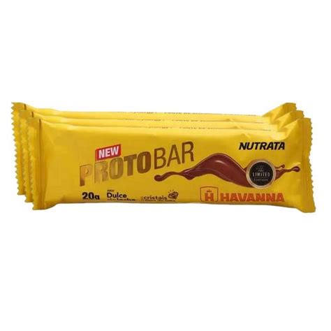 KIT 3 Barra de Proteína Protobar Sabor Doce de Leite Havanna 70G