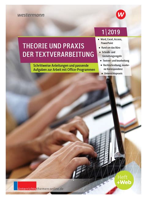 Theorie Und Praxis Der Textverarbeitung Gesamtheft Als