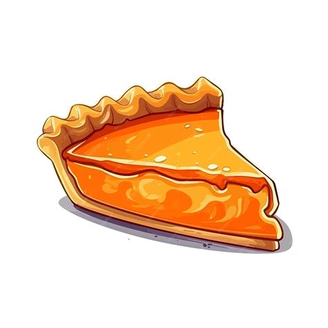 Whole Pie And Pie Slice Clipart Set Outline And Silhouette Stock