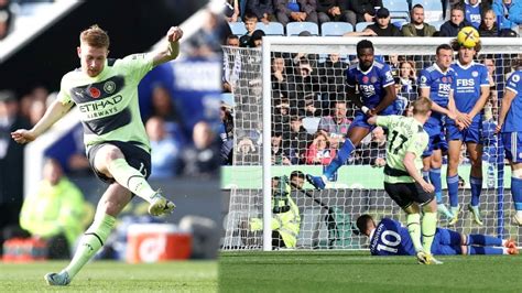 Kevin De Bruyne Free Kick Goal Vs Leicester All Angles Fan Reaction