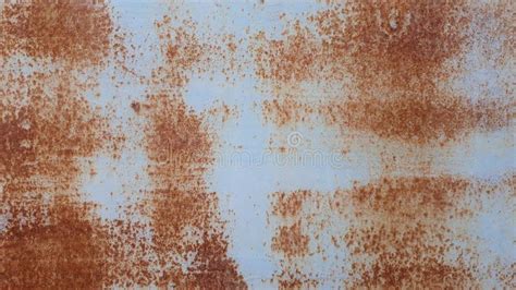 Rusty Metal Wall Old Sheet Of Iron Covered With Rust Background Stock