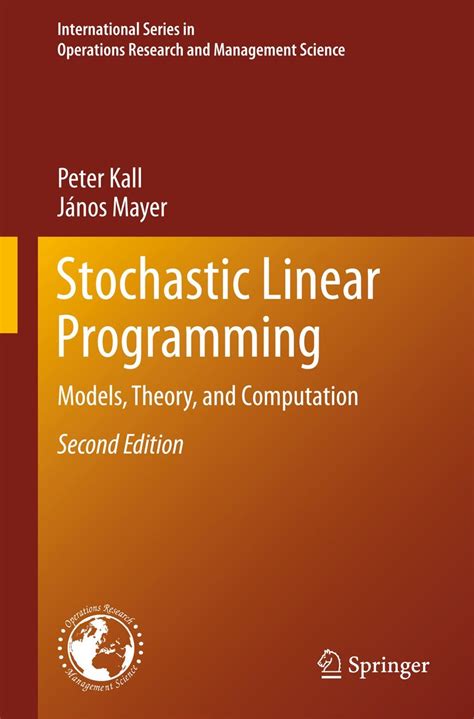 stochastic linear programming models theory and computation international series