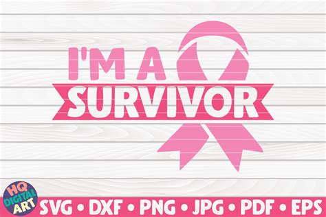 I M A Survivor SVG Cancer Awareness Graphic By Mihaibadea95