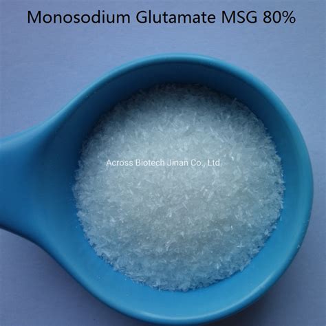 Food Additive Monosodium Glutamate With Salt With Purity Of