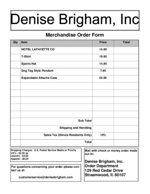 Fillable Online DBI Order Form Fax Email Print PdfFiller
