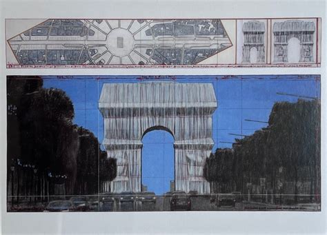 Christo And Jeanne Claude LArc De Triomphe Wrapped Paris 1961