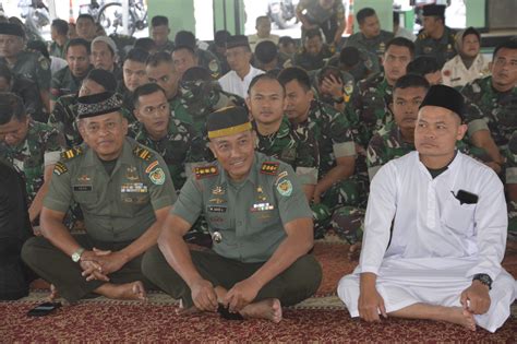 KOREM 062 TN IKUT DOA BERSAMA DALAM RANGKA HUT KE 78 TNI DAN HUT