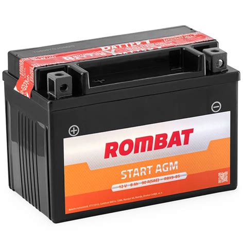 Baterie Moto AGM ROMBAT RBX9 BS 12V 8Ah SmallGear