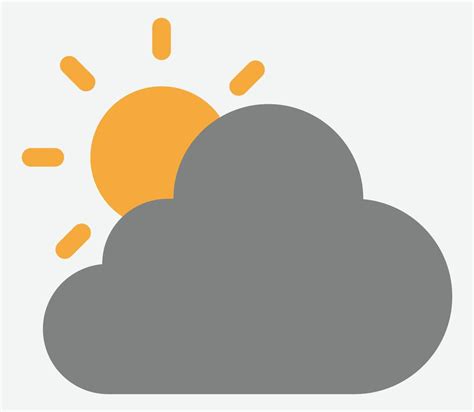 Nublado Clima Icono Dom Detr S Nube Clima Pron Stico Icono Para
