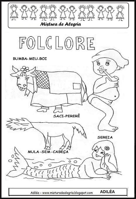A Arte De Educar Educa O Em Quest O Folclore Brasileiro Figuras