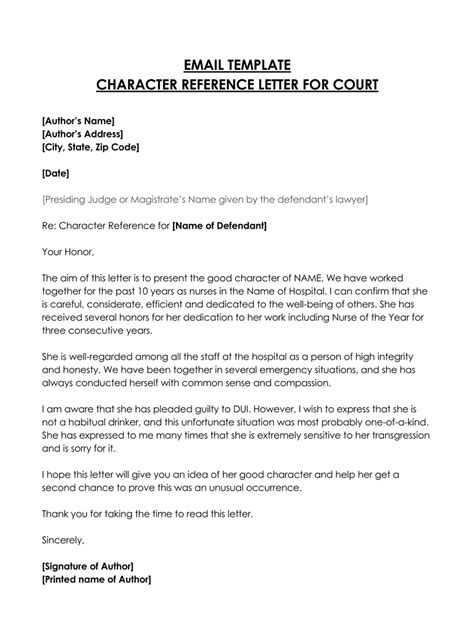 Character Reference Letter For Court Drink Driving Uk Infoupdate Org