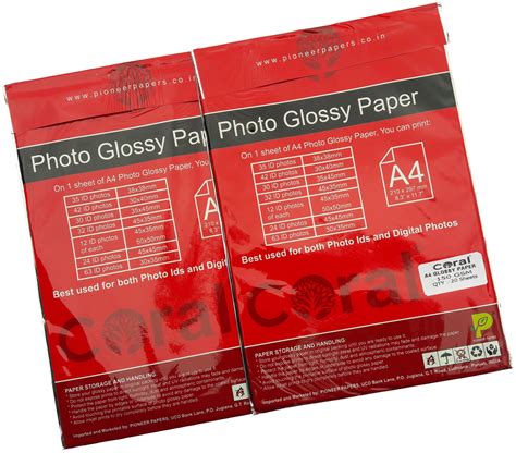 Glossy Paper GSM 120 150 Rs 50 Packet Pioneer Papers ID