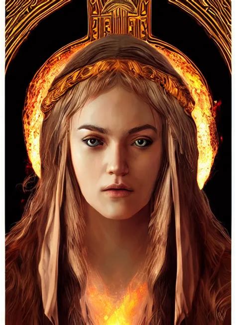 Krea Portrait Of A Beautiful Priestess From The Oracle Of Delphi