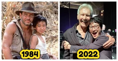 Indiana Jones Stars Harrison Ford And Ke Huy Quan Reunite 38 Years Later