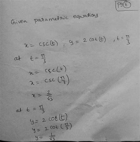 [solved] parametric equations and a parameter interval for the motion of a course hero