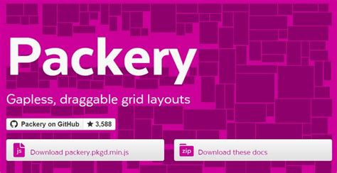 Packery Gapless Draggable Grid Layouts Grid Layouts Layout Jquery