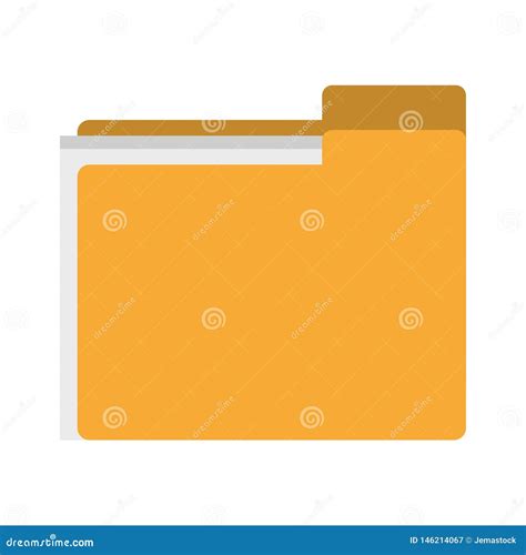 Documents Folder Icon Stock Vector Illustration Of Office 146214067