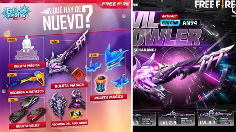 Ya Salió Nueva Agenda Semanal de Free Fire Ruleta Magica An94