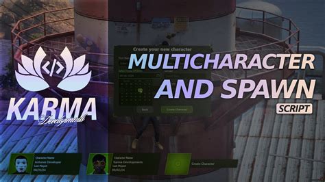 Fivem Karma Developments MultiCharacter Spawn Systems Inspired On