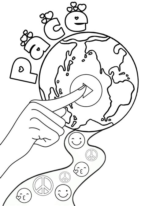 Pace Da Colorare Stampa Gratis Fantastici Disegni