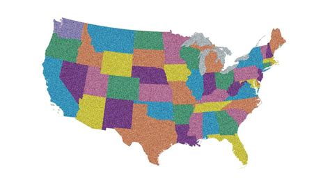United States Map With No Words