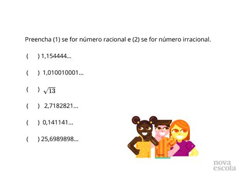 Diferen As Entre N Meros Racionais E Irracionais Planos De Aula Ano