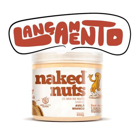 Pasta De Mix De Nuts Sabor Avelã Branco 450g Naked Nuts Comida