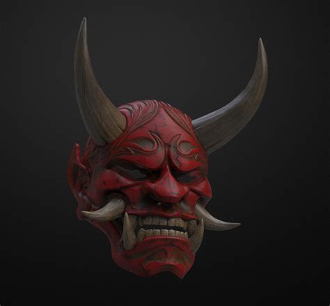 Japanese Hannya Mask Oni Demon Mask Samurai Mask 3D Print Etsy Australia