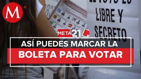 Cómo marcar la boleta electoral 2021 Aquí toda la información que