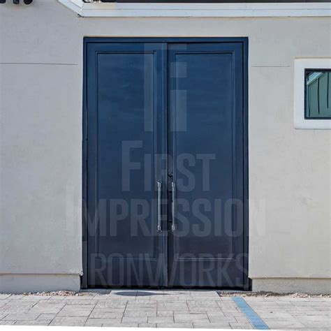 Solid Plate French Iron Gate First Impression Ironworks