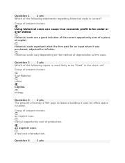 ECON 723 Quiz 2 Attempt 1 Quiz Answers Docx Question 1 2 Pts Which