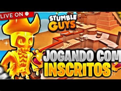 STUMBLE GUYS AO VIVO BLOCK DASH LENDÁRIO JOGANDO INSCRITOS