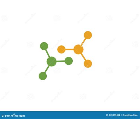 Dise o Del Ejemplo Del Vector Del Logotipo De La Mol cula Ilustración
