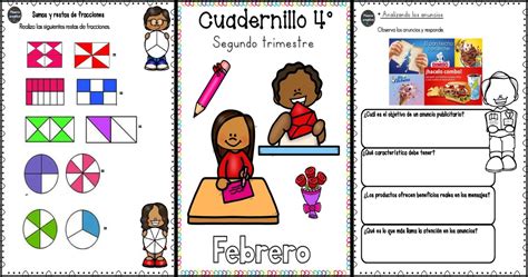 Grado Cuaderno Actividades Mes De Febrero Cuarto Grado Imagenes The