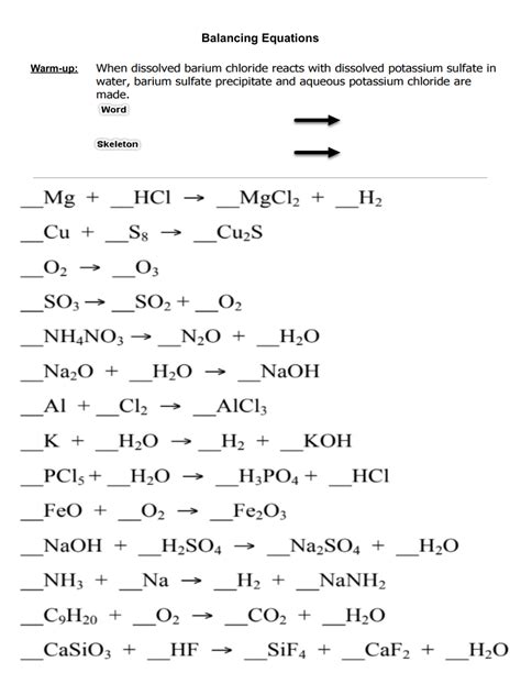 2 23 Balancing Equations Austin Blackford Library Formative