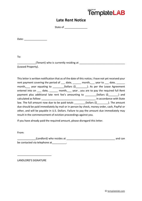 How To Write A Letter To Your Landlord About Late Infoupdate Org