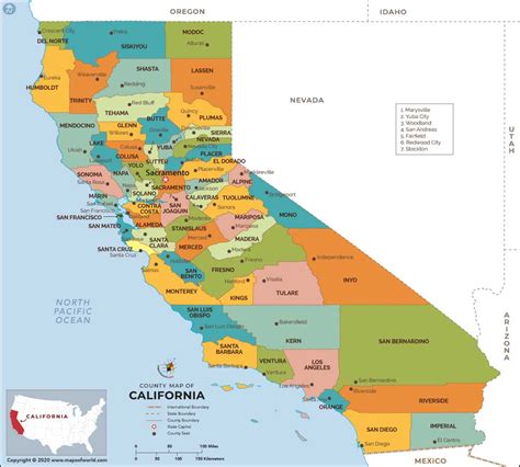 Map Of Ca By County Nat Laurie