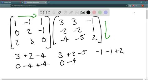 solved examine the product of the two matrices to determine if each is the inverse of the other