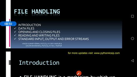file handling part i youtube
