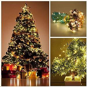 Koopower 4 Pack 50 LEDs Fairy Lights With Timer Batteries And 9 Modes