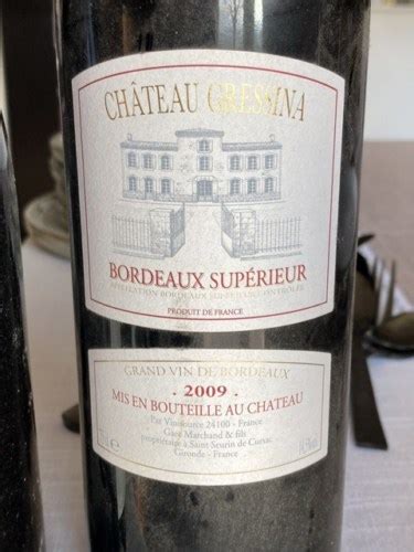 Château Gressina Bordeaux Supérieur Vivino US