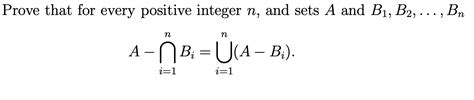 solved prove that for every positive integer n and sets a