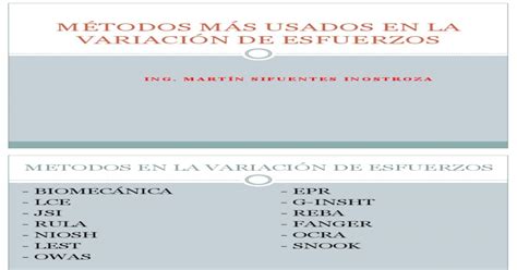 Métodos Más Usados en La Variación de Esfuerzos PDF Document