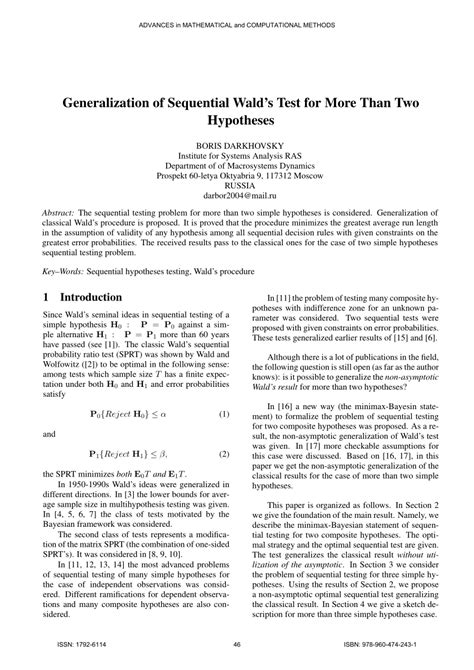 pdf generalization of sequential wald s test for more than two hypotheses