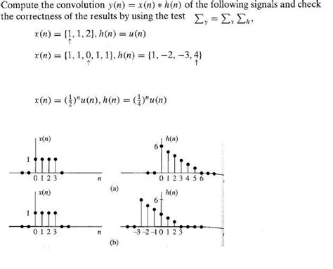 solved compute the convolution y n x n h n of the