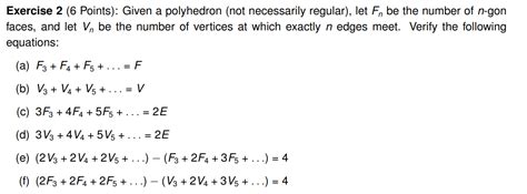 solved exercise 2 6 points given a polyhedron not